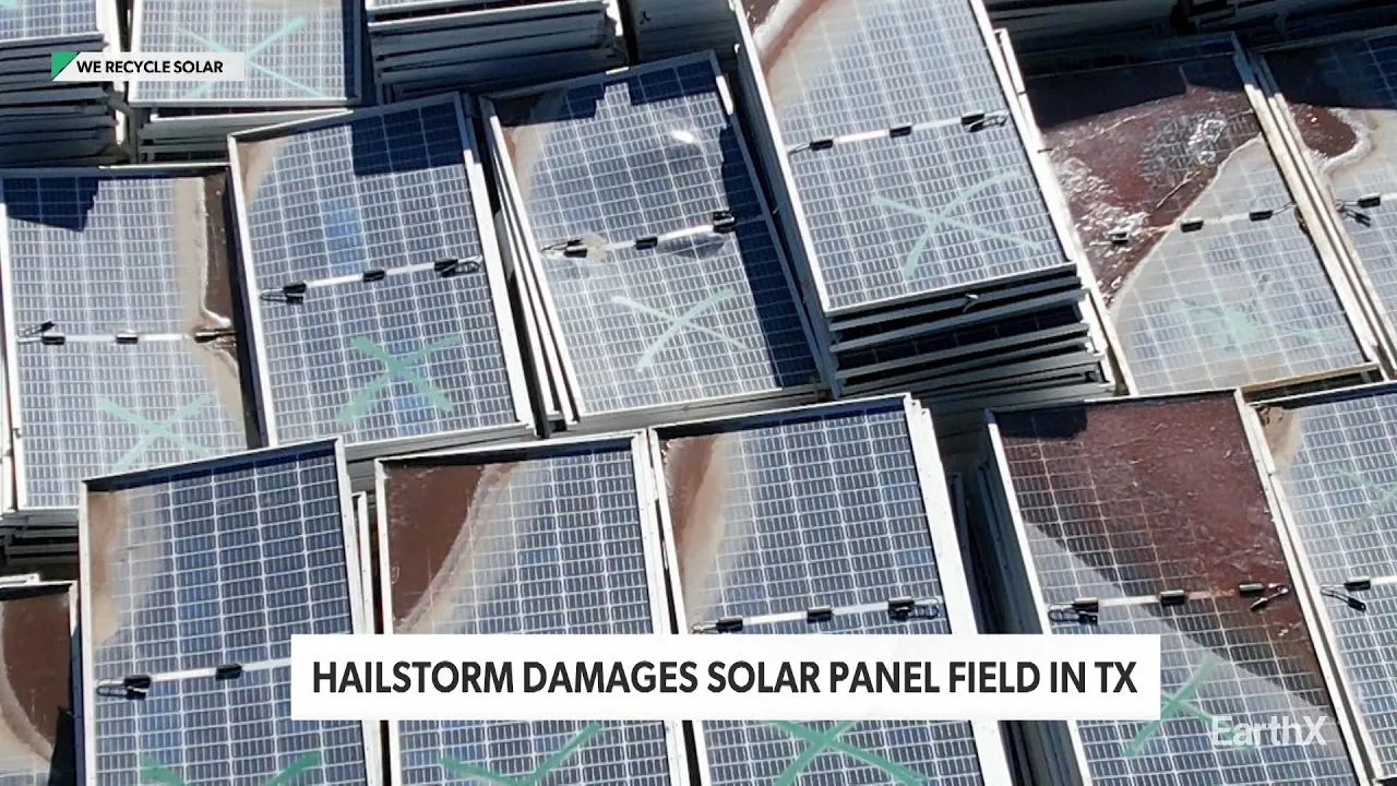 Hail Storm Lifts the Lid on Solar Sustainability - EarthX